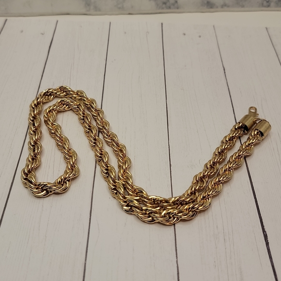 Source Unknown | Jewelry | Gold Tone Rope Chain 25 | Poshmark